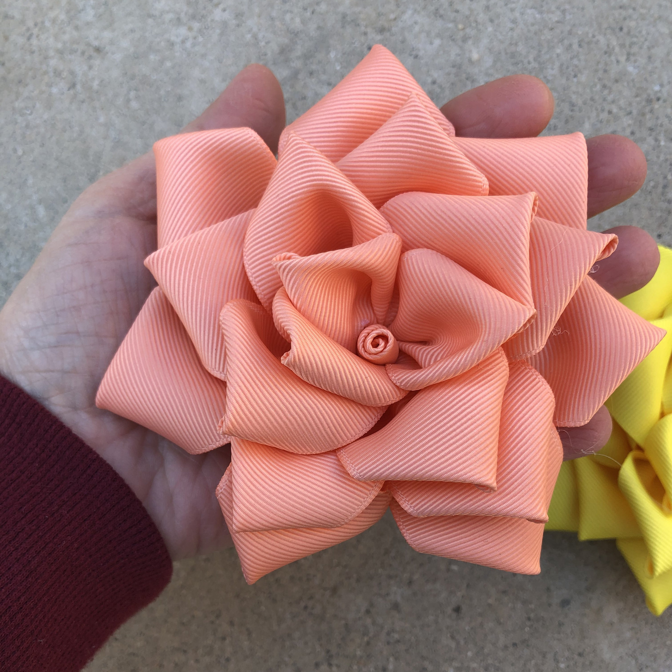 Rose Ribbon Barrettes on Luulla